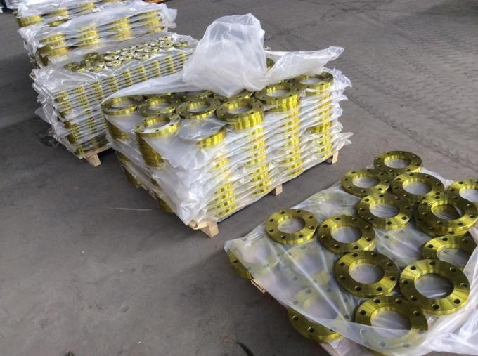 DN15 Jis B2220-1984 สลิปเหล็กคาร์บอนสบบนหน้าแปลนสังกะสีเย็นและร้อน